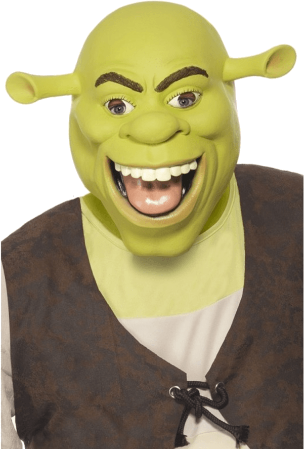 Shrek Latex Mask - Shrek Mask Clipart - Large Size Png Image - PikPng