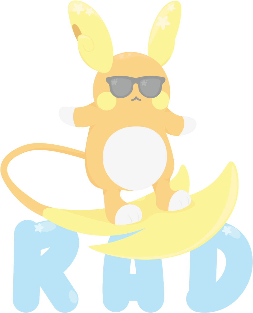 Alolan Raichu - Cartoon Clipart - Large Size Png Image - PikPng