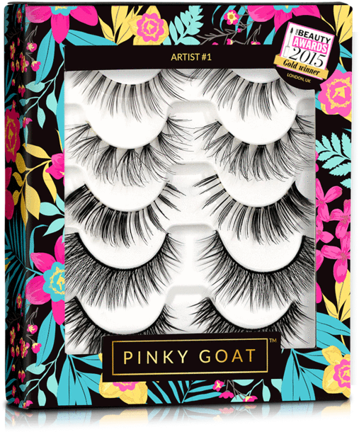 Pinky Goat Lashes Set Clipart - Large Size Png Image - PikPng
