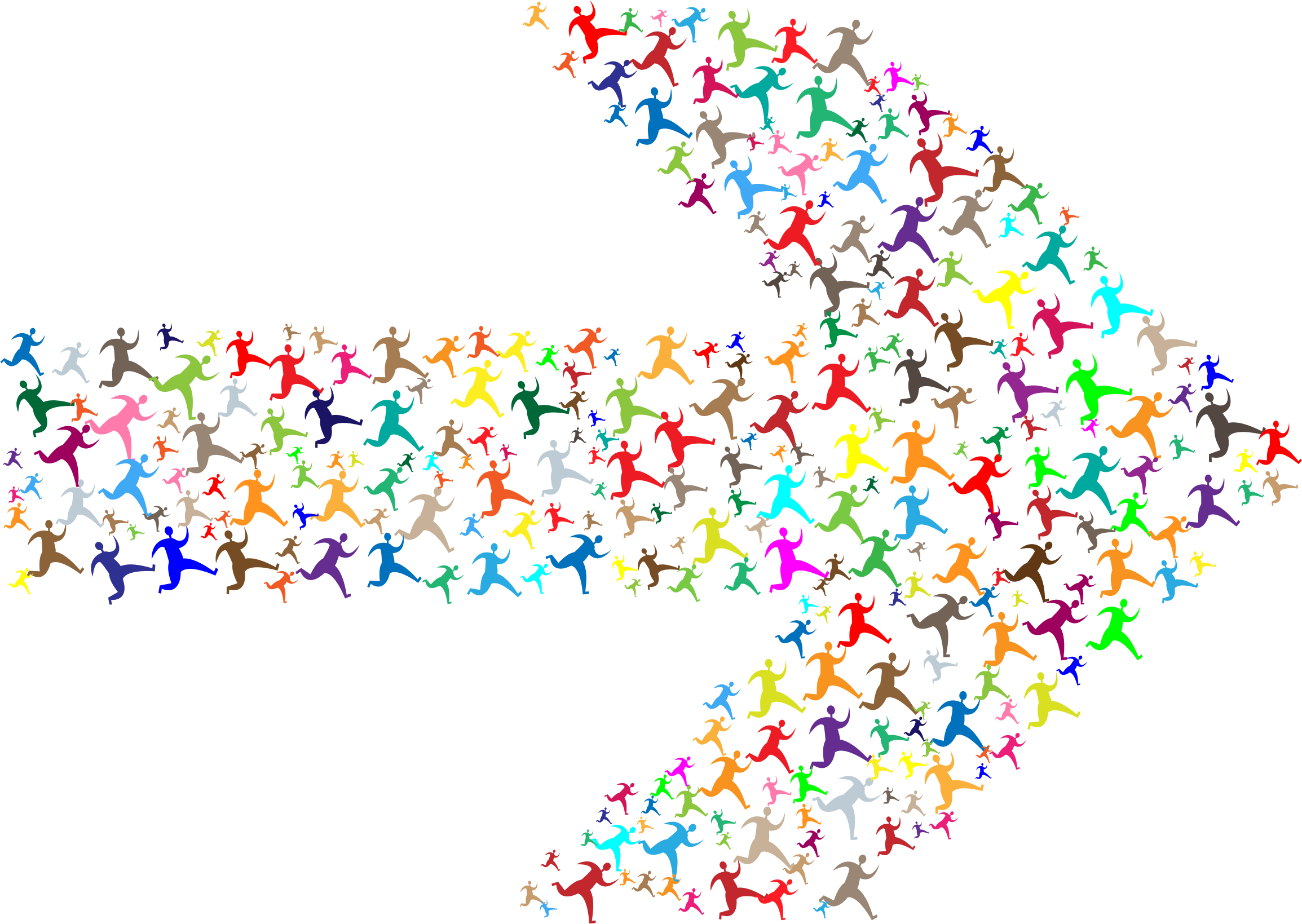 This Free Icons Png Design Of Colorful Chaotic Running - Clip Art ...