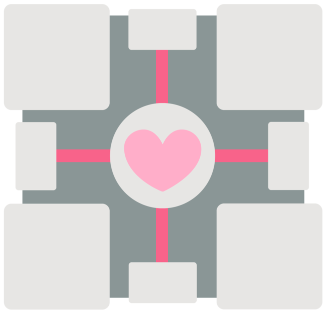 Companion Cube Png Clipart - Large Size Png Image - PikPng