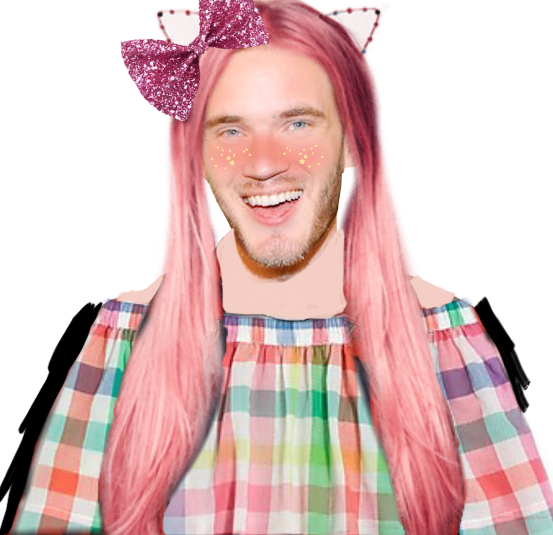 Pewdiepie Sticker - Costume Hat Clipart - Large Size Png Image - PikPng