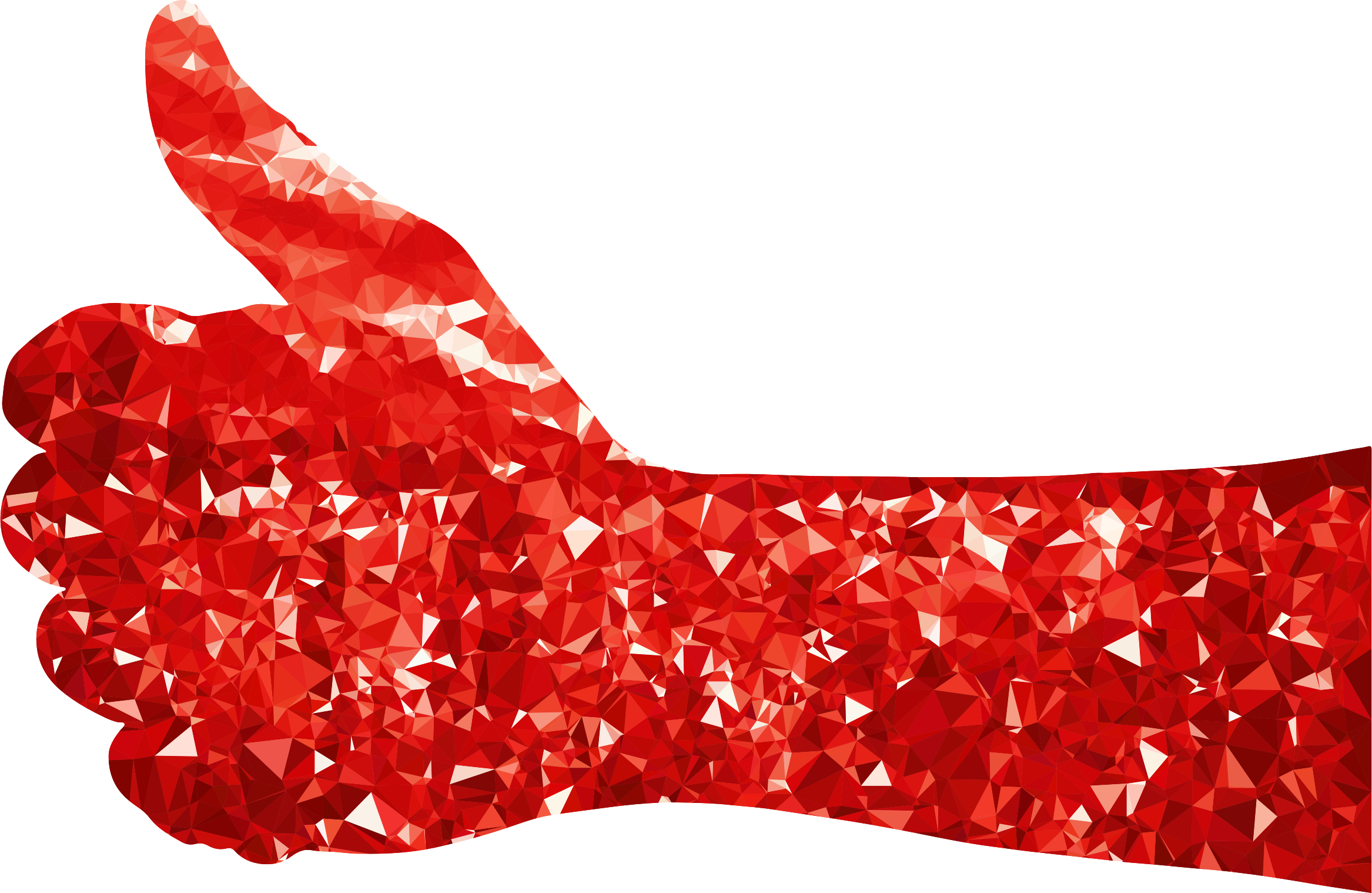 This Free Icons Png Design Of Ruby Thumbs Up Hand - Thumbs Up Geometric ...