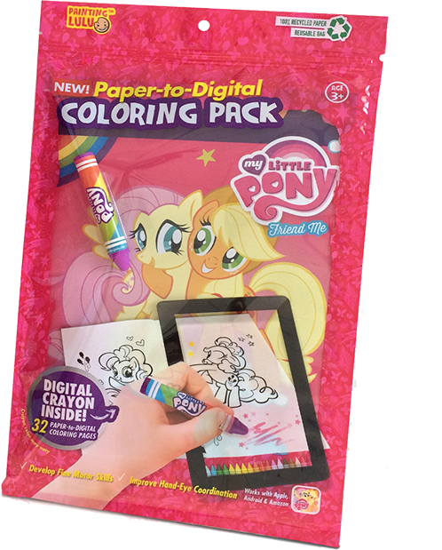 Coloring Pack That Includes A Paper Coloring Book, - My Little Pony ...