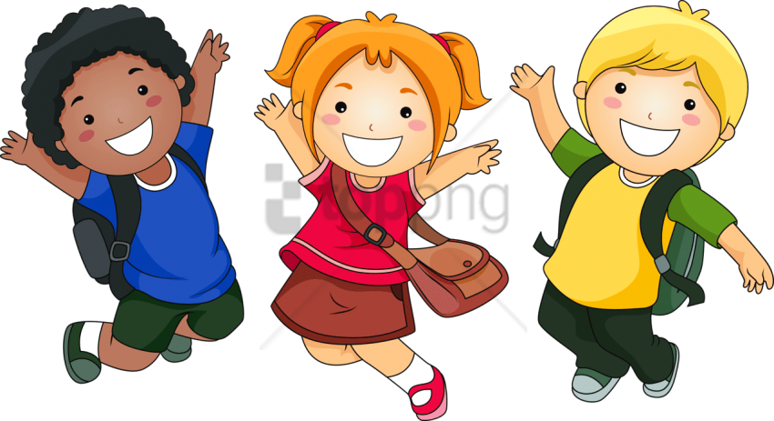 Free Png School Kids Clip Art Png Png Image With Transparent - Happy ...