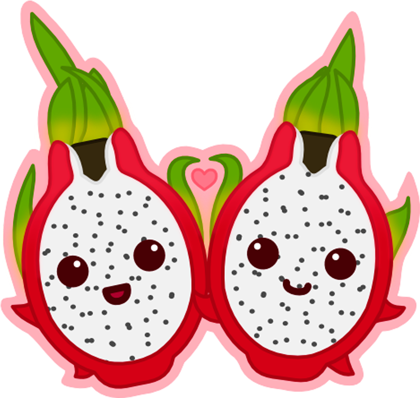 Fruit Clipart Animated - Dragon Fruit Cartoon Clipart - Png Download ...