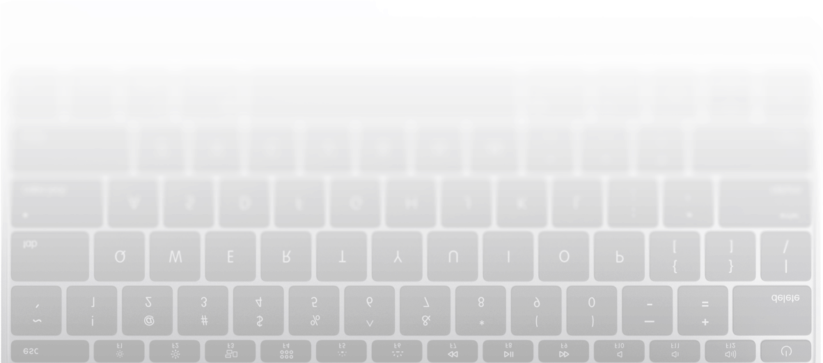 Keyboard Reflection Blur - Macbook Pro Keyboard Clipart - Large Size ...