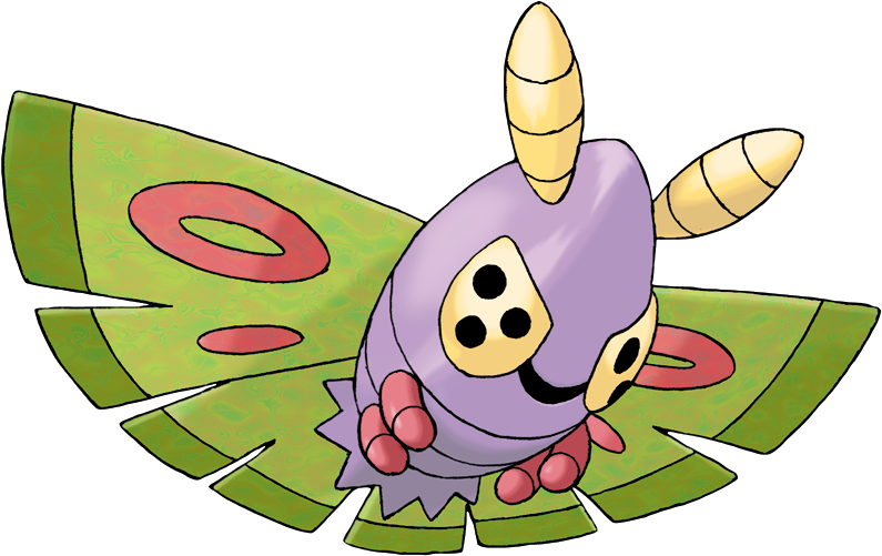 Moth Pokemon Clipart - Large Size Png Image - PikPng