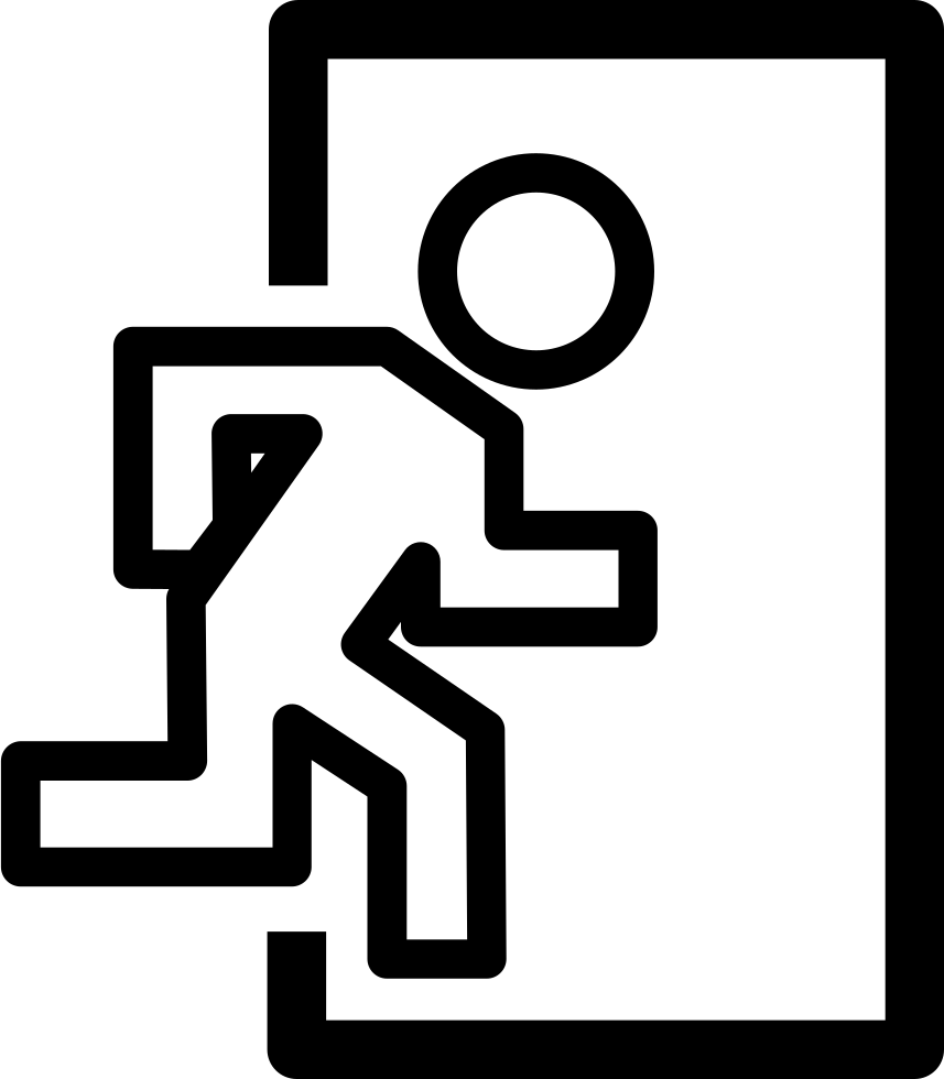 Download Exit Door Symbol Comments - Saida Simbolo Clipart Png Download ...