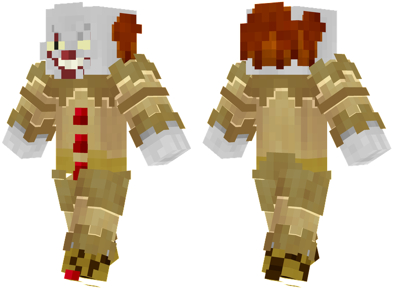 Pennywise - Pennywise Minecraft Skin Clipart - Large Size Png Image ...