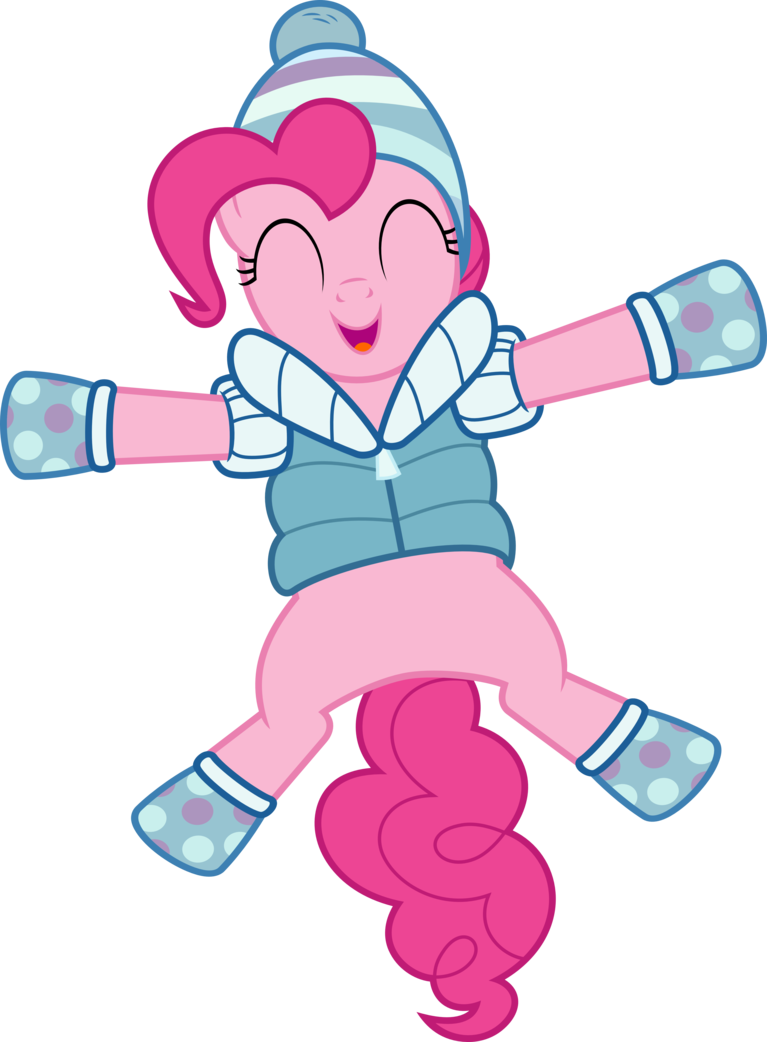 Snow Angel Clipart Group - Mlp Pinkie Pie Winter - Png Download - Large ...