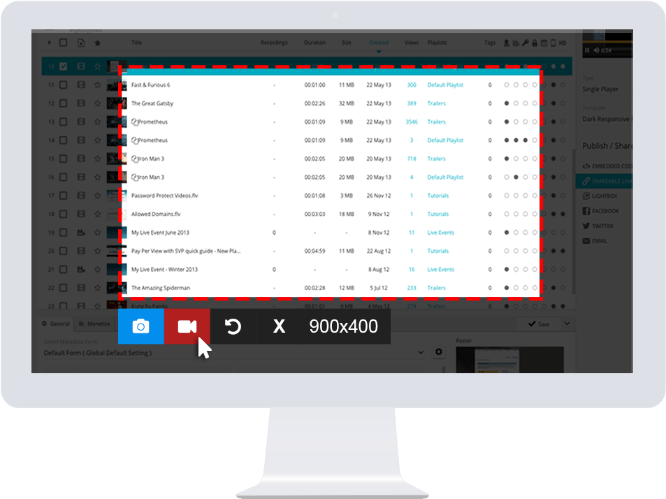 Download Screenrec - Computer Monitor Clipart - Large Size Png Image ...