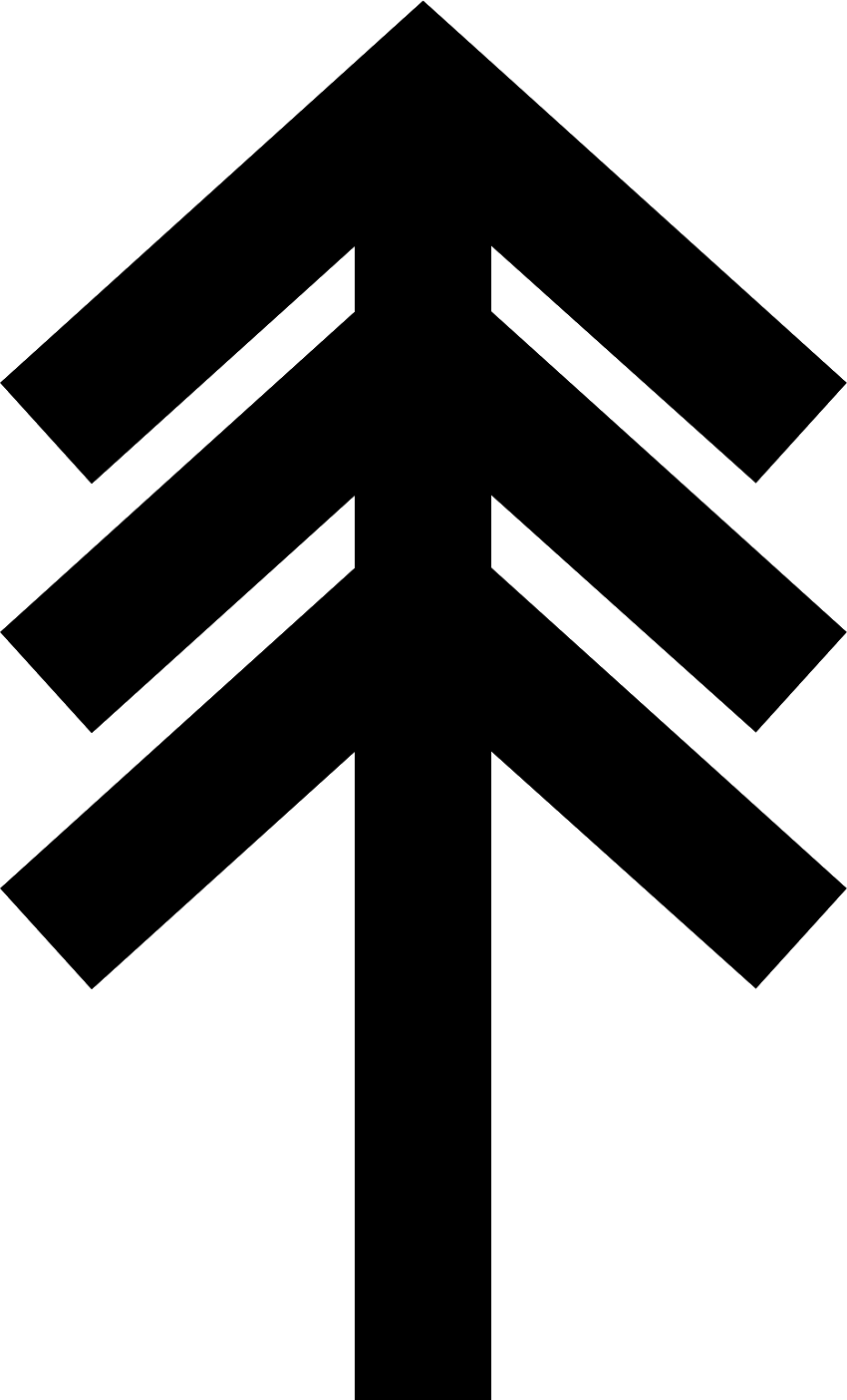 Stacked Tiwaz - Tiwaz Rune Clipart - Large Size Png Image - PikPng