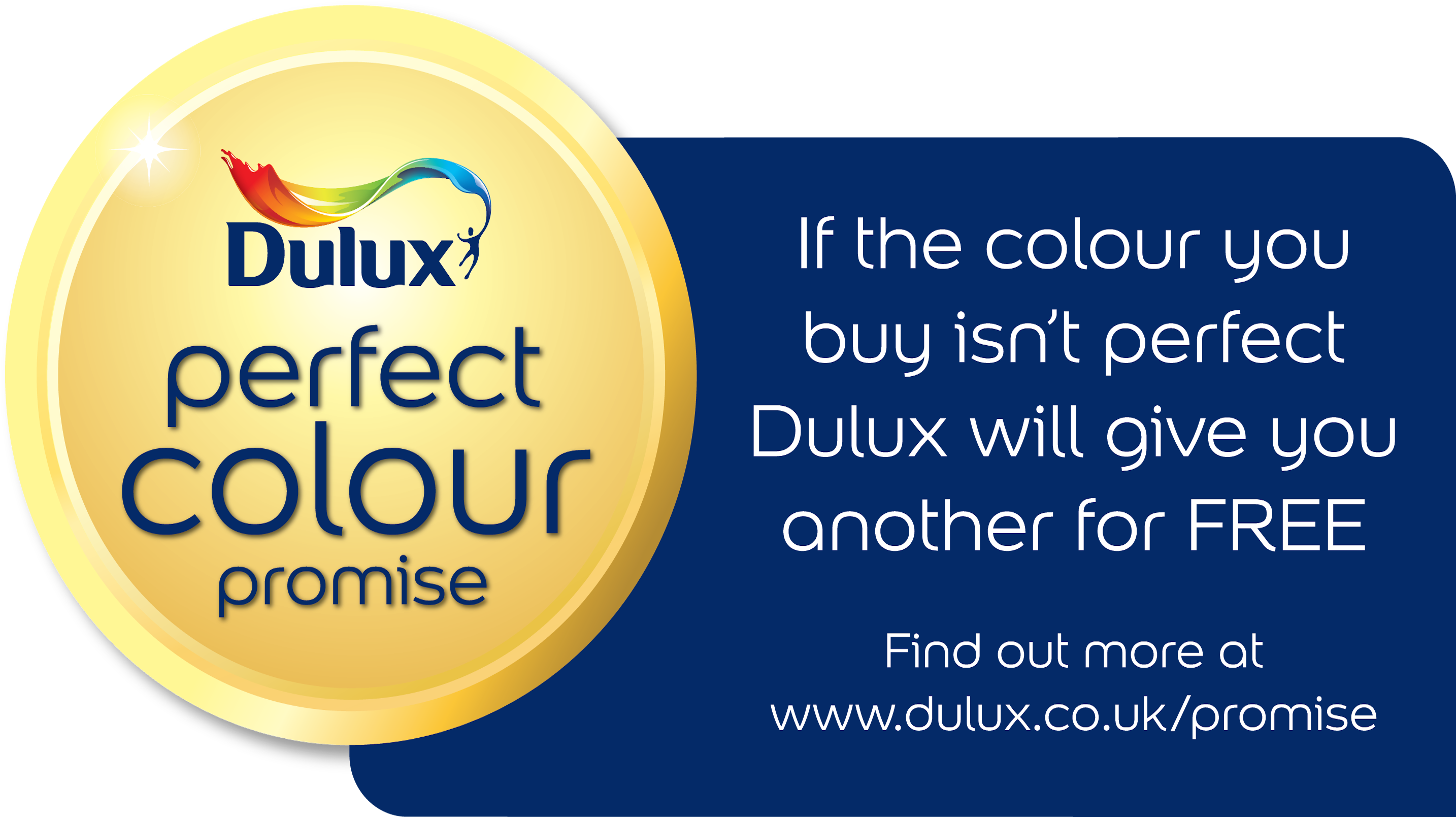 Dulux Price Promise - Dulux Perfect Colour Promise Clipart - Large Size ...