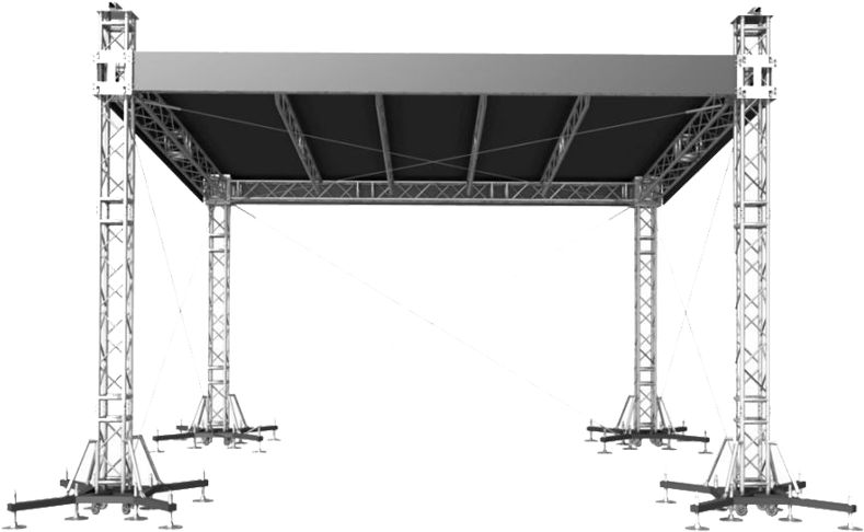 Stage Truss For Line Array - Каркас Сцены Clipart - Large Size Png ...