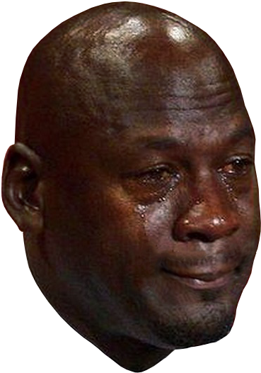 2 Years Ago - Crying Jordan Face Png Clipart - Large Size Png Image ...