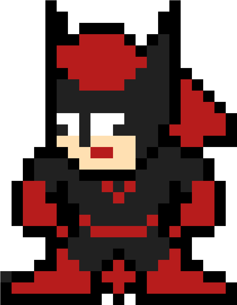 Batwoman - Mega Man 8 Bit Gif Clipart - Large Size Png Image - PikPng