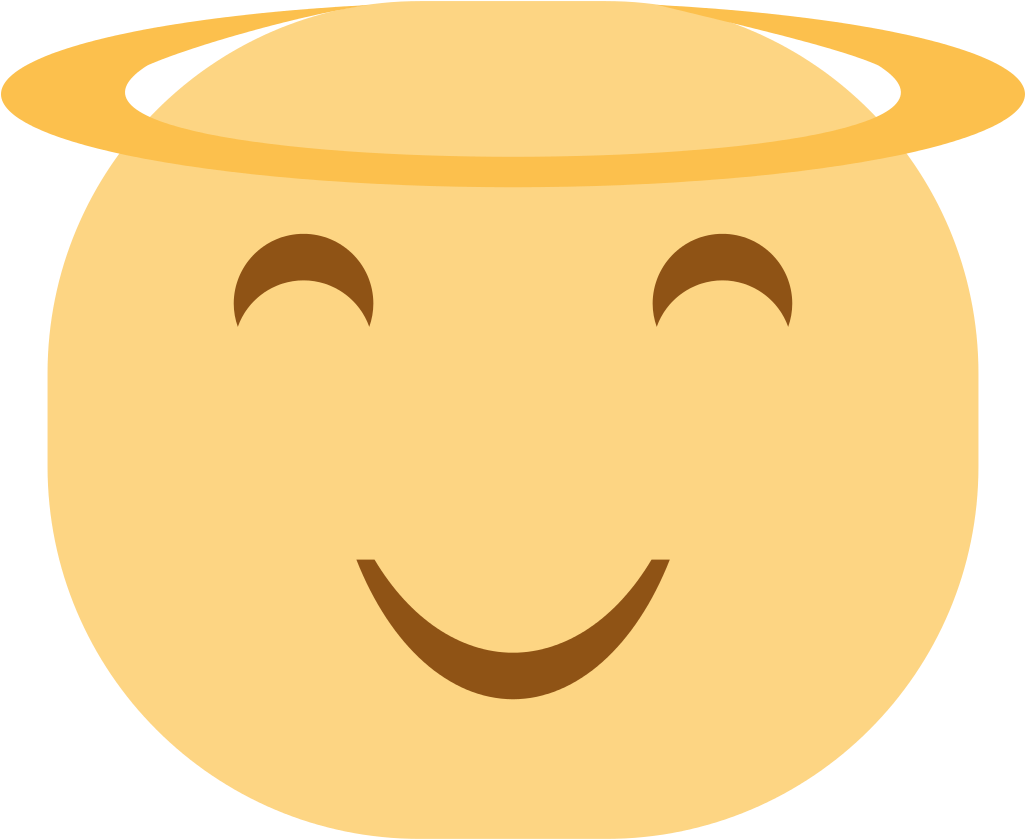 Breezeicons Emotes 22 Face Angel - Smiley Clipart - Large Size Png ...
