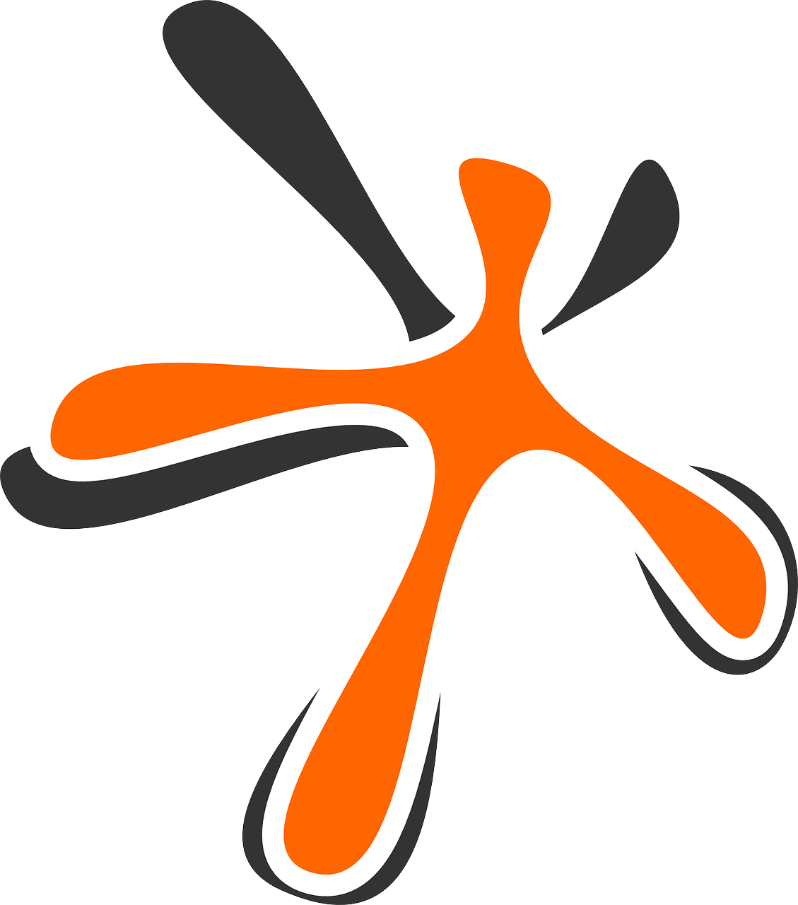 Splash Ink Orange Black Drop Png Image - Bercak Cat Kuning Dan Orange ...