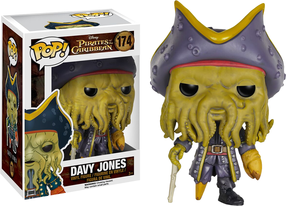 Download Pirates Of The Caribbean - Davy Jones Pop Vinyl Clipart Png ...