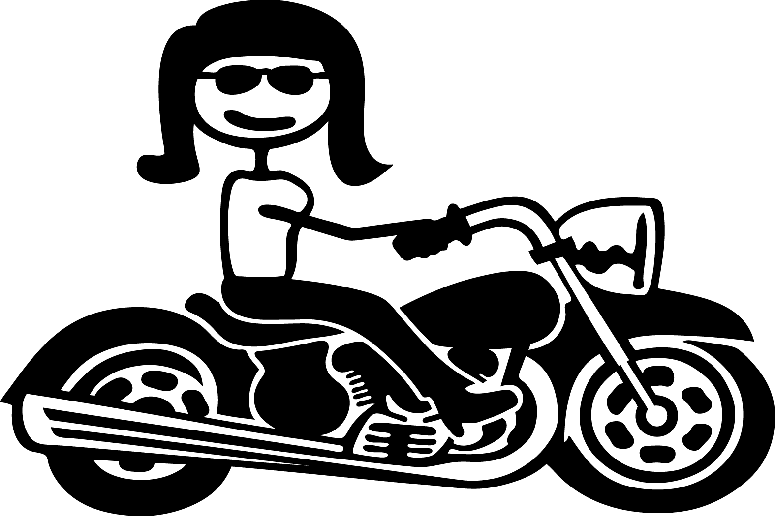 Stick Figure Motorcycles Clipart - Large Size Png Image - PikPng