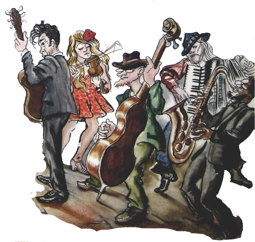 Musicians - Cartoon Clipart - Large Size Png Image - PikPng