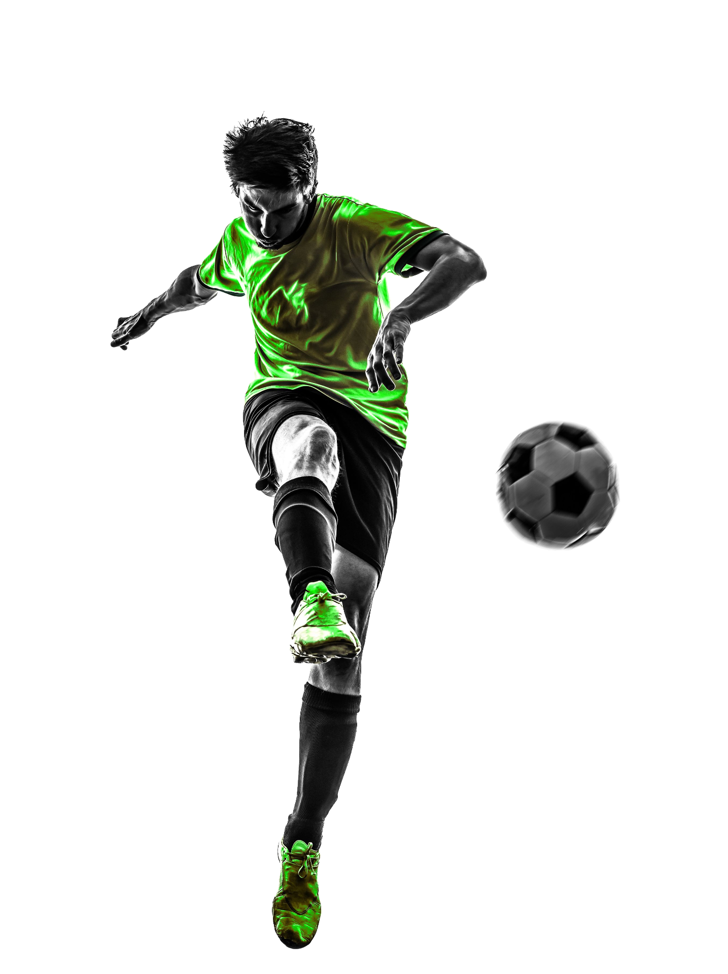 Download Football Png Image - Soccer Player Green Png Clipart Png ...