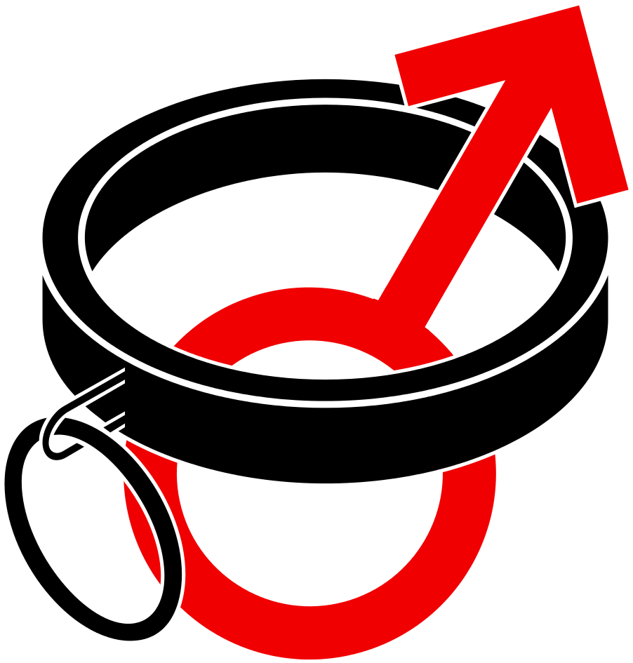 Bdsm Collar Male Symbol - Submissive Male Sign Clipart - Large Size Png ...