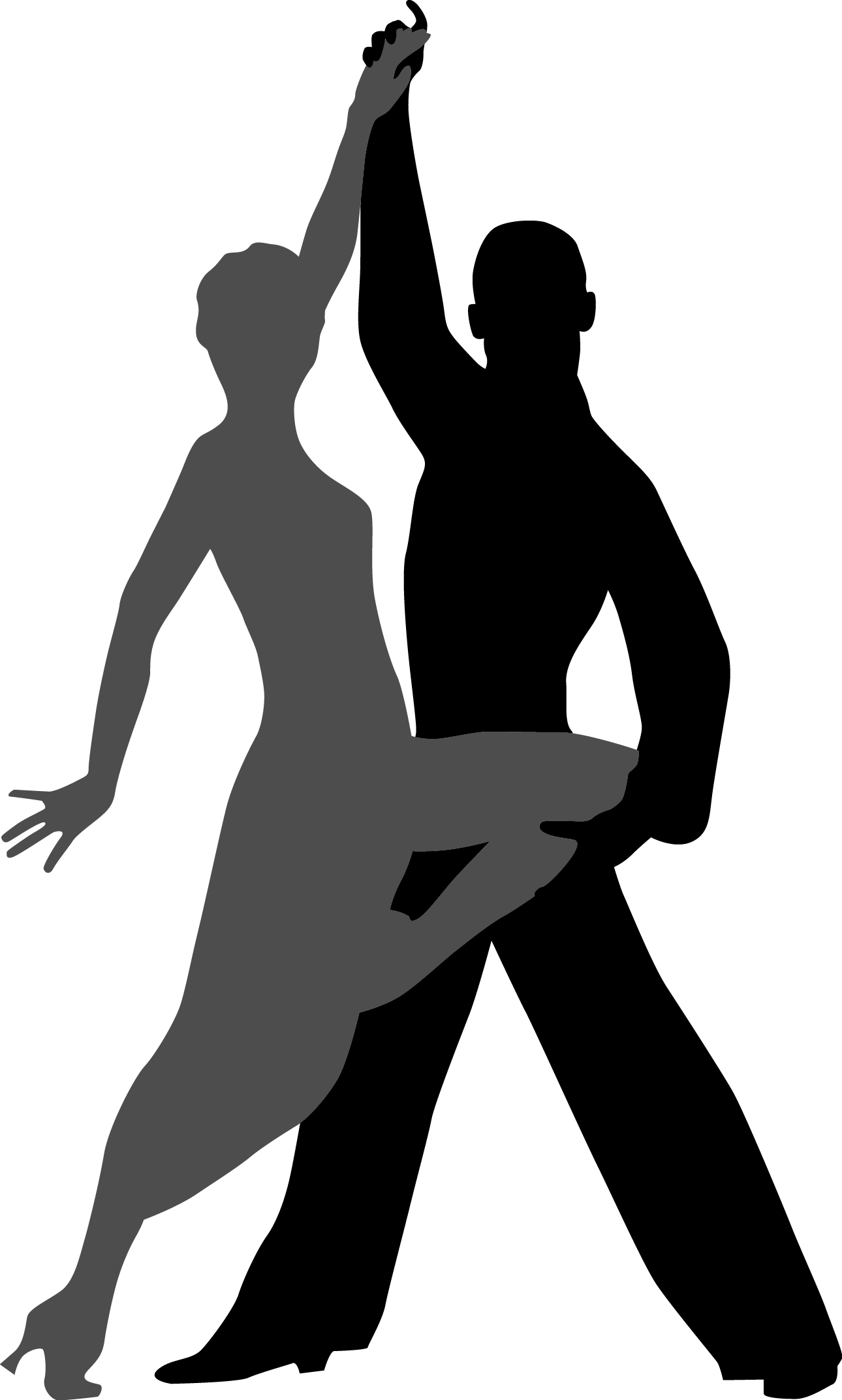 Silhouette Dancing Transprent - Black And White Goalie Clipart - Large ...