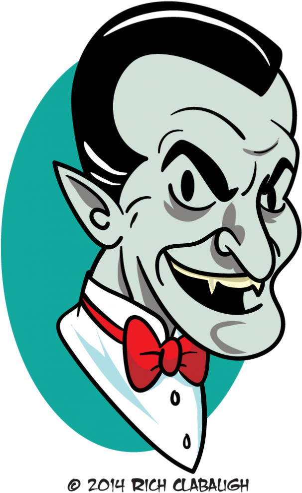 Halloween Monster Face 2 Vampire - Cartoon Clipart - Large Size Png ...