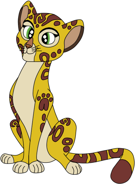 Fuli The Cheetah Clipart - Large Size Png Image - PikPng