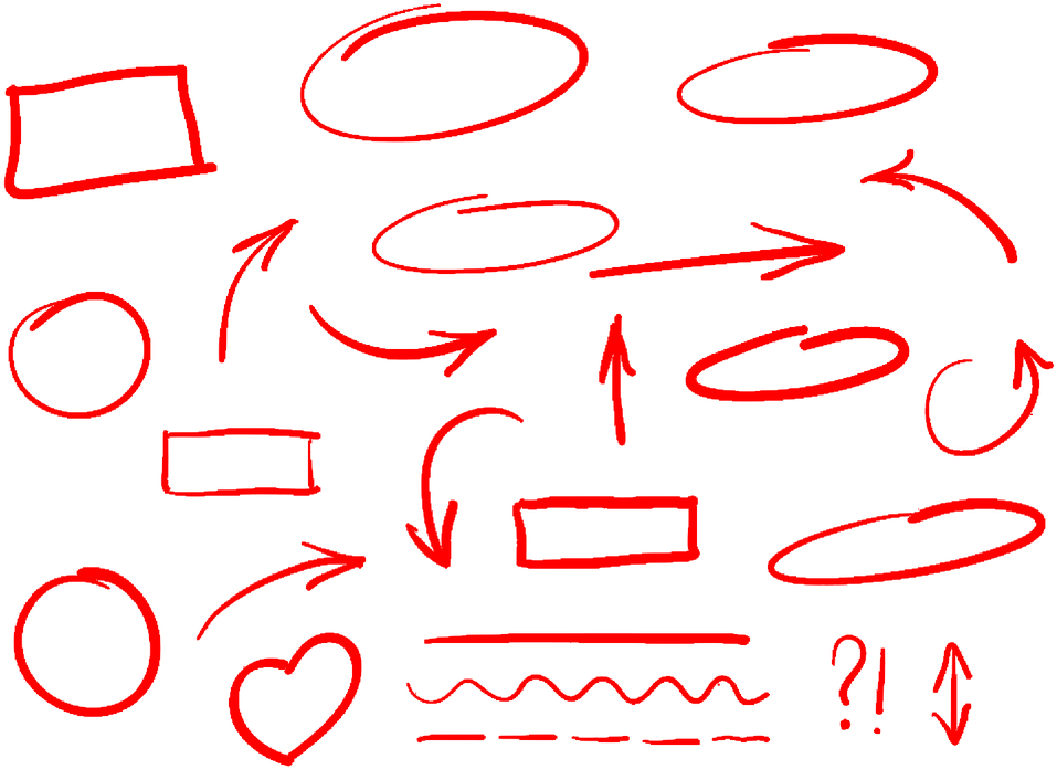 Arrows Circles Note - Arrow Writing Clipart - Large Size Png Image - PikPng