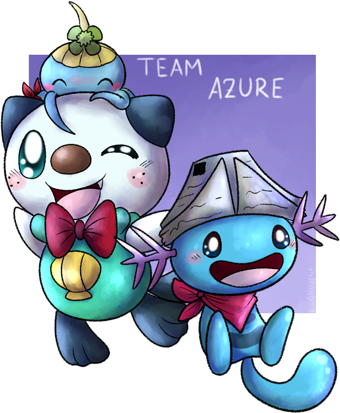 Oshawott And Wooper - Cartoon Clipart - Large Size Png Image - PikPng