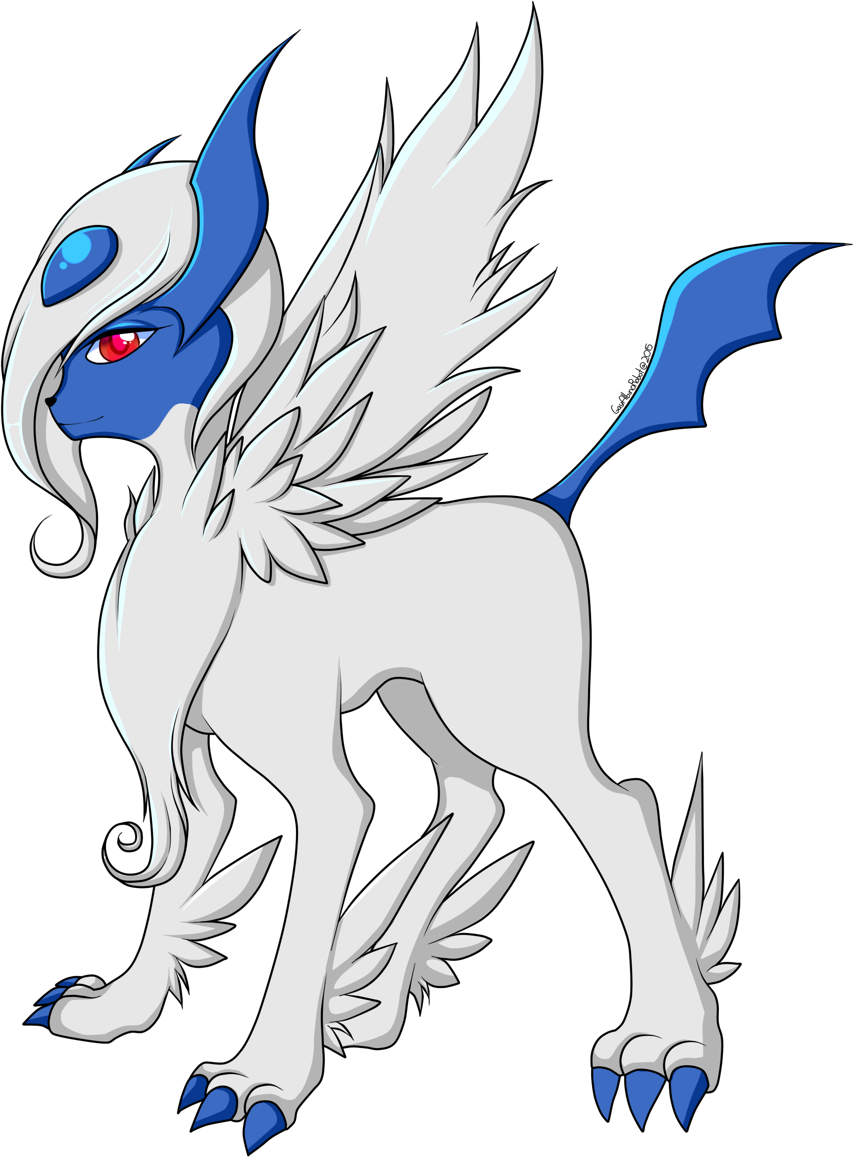 Mega Absol - Cartoon Clipart - Large Size Png Image - PikPng