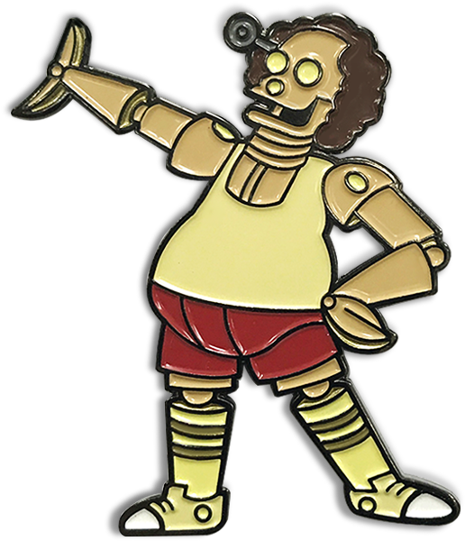 Robotic Richard Simmons Enamel Pin - Cartoon Clipart - Large Size Png ...