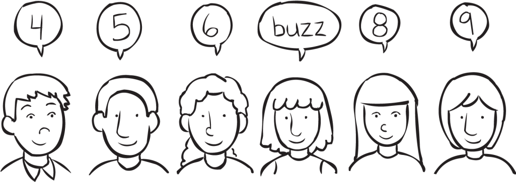 Buzz - Buzz Number Game Clipart - Large Size Png Image - PikPng