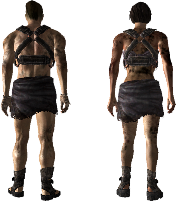 Worn Slave Outfit Back - Costume Clipart - Large Size Png Image - PikPng
