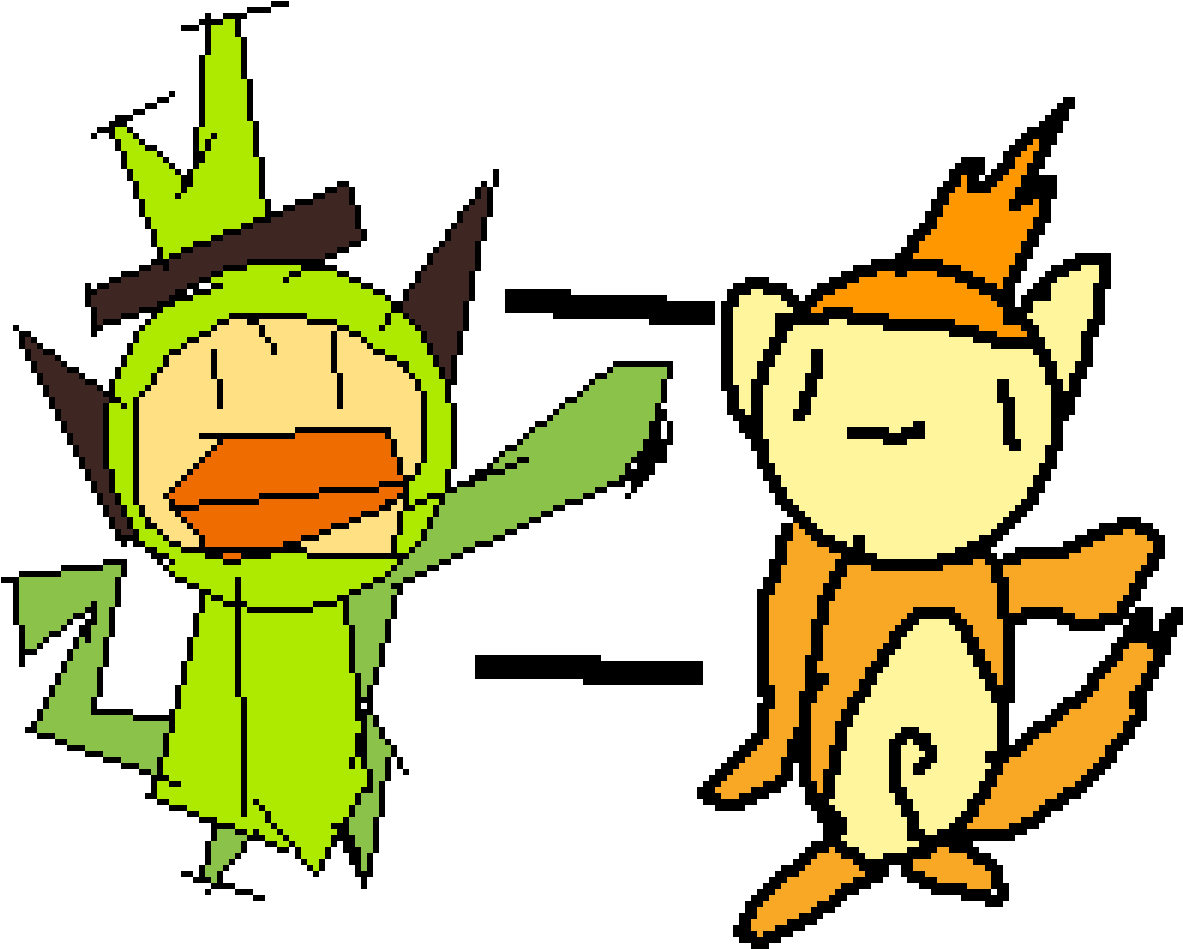 Grookey Is Alolan Chimchar - Cartoon Clipart - Large Size Png Image ...