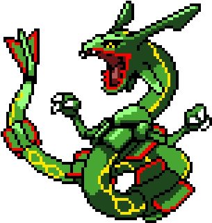 Oi - Mega Rayquaza Sprite Gif Clipart - Large Size Png Image - PikPng