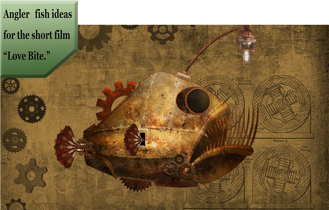 Steampunk Angler Fish - Anglerfish Clipart - Large Size Png Image - PikPng