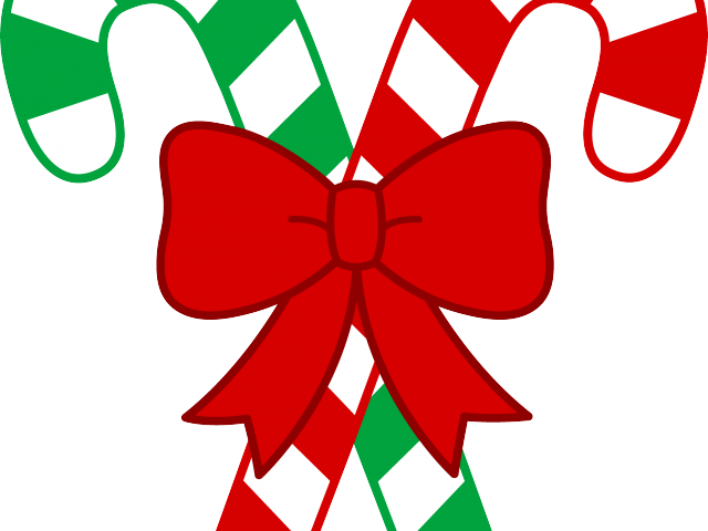 Christmas Bow Clipart - Candy Cane Clipart Png Transparent Png - Large ...