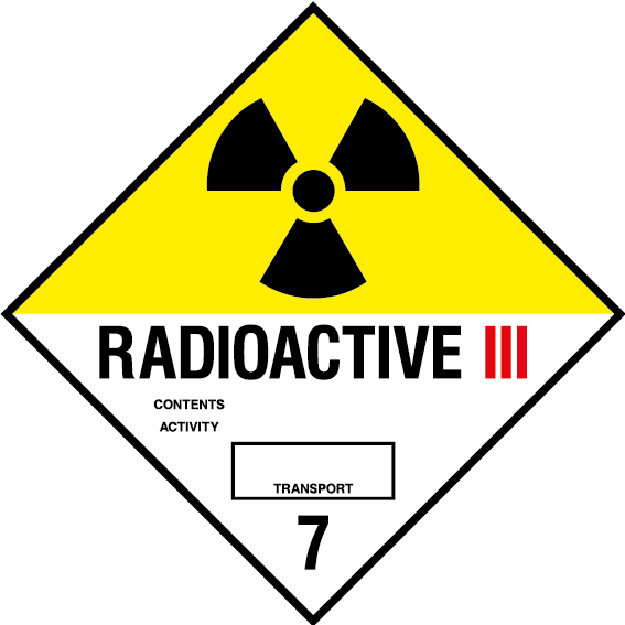 Radioactive 3 Sign - Radioactive Material Mark Clipart - Large Size Png ...