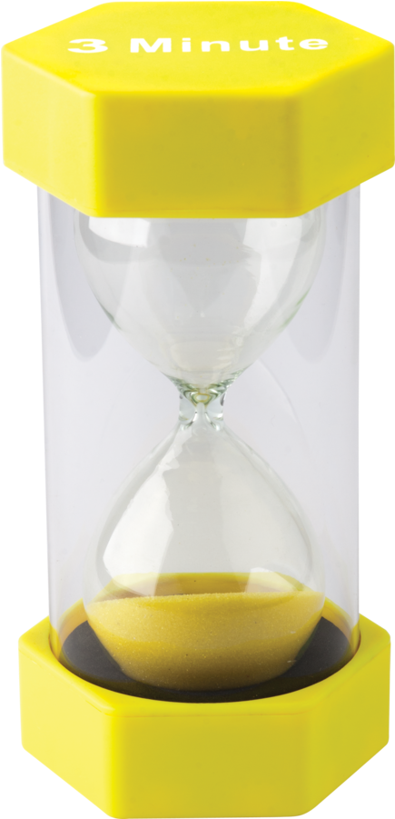 3 Minute Sand Timer Clipart - Large Size Png Image - PikPng
