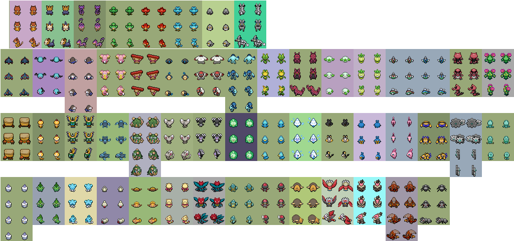 Q - - Pokemon Unova Overworld Sprites Clipart - Large Size Png Image ...