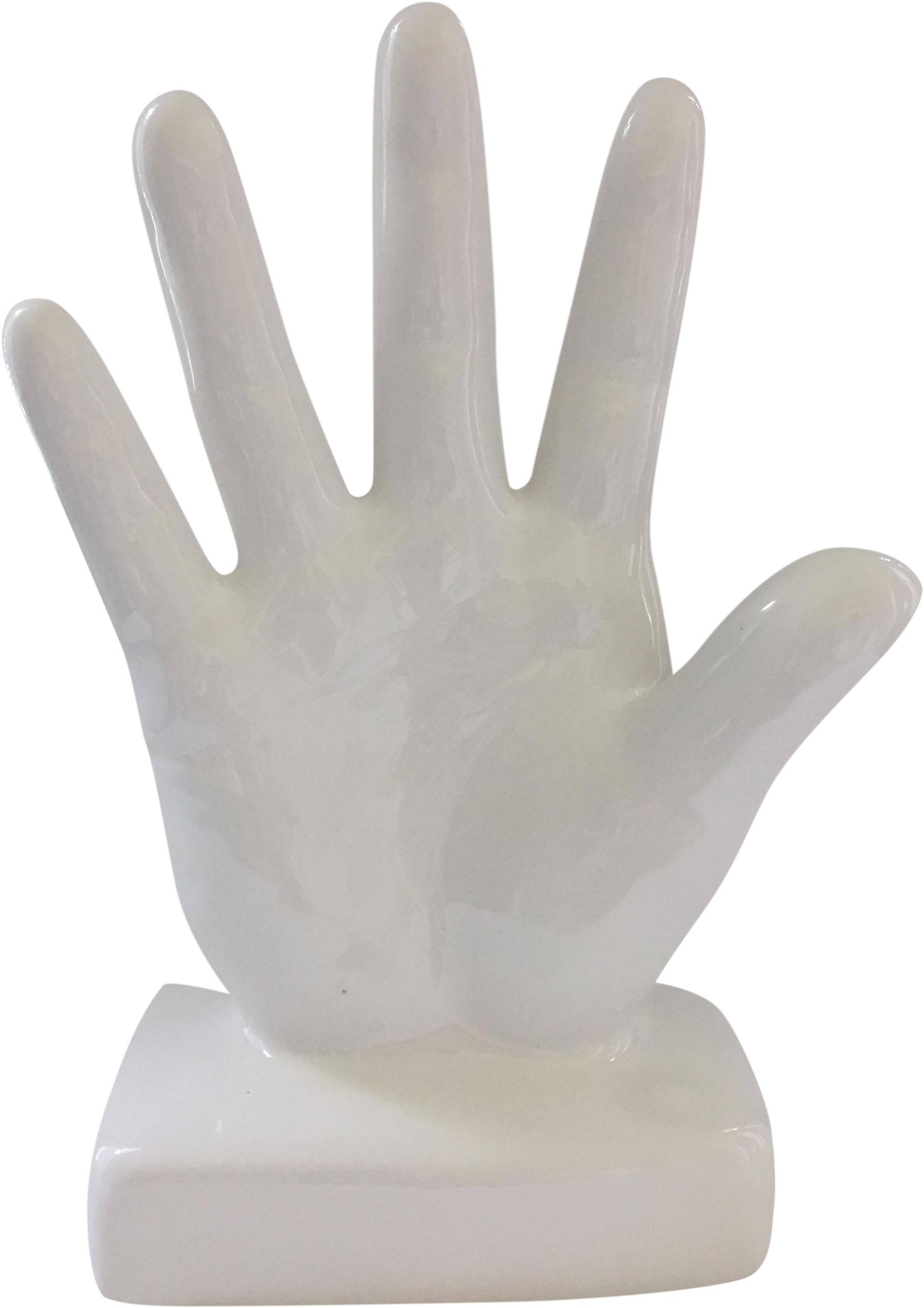 Large White Ceramic Hand Sculpture - Statue Clipart - Large Size Png ...