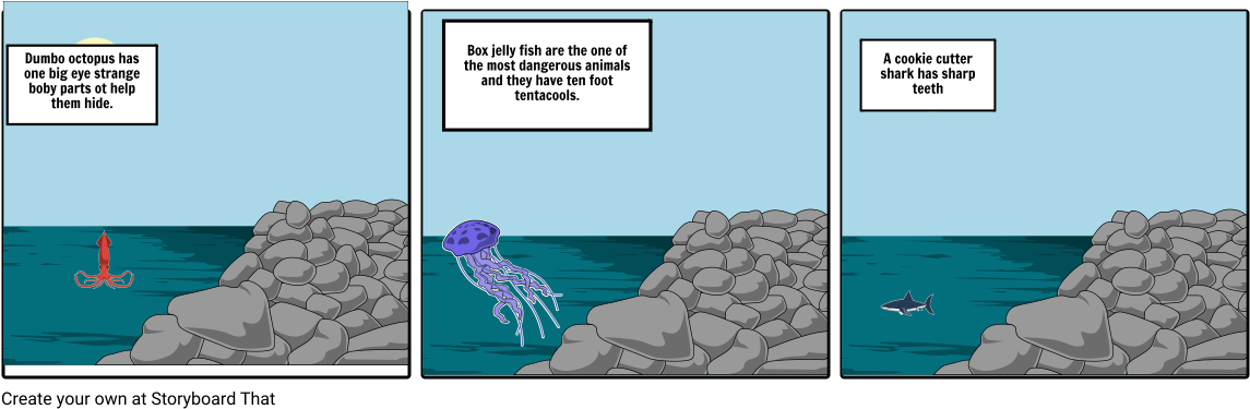 Weird Sea Creatures - Comics Clipart - Large Size Png Image - PikPng