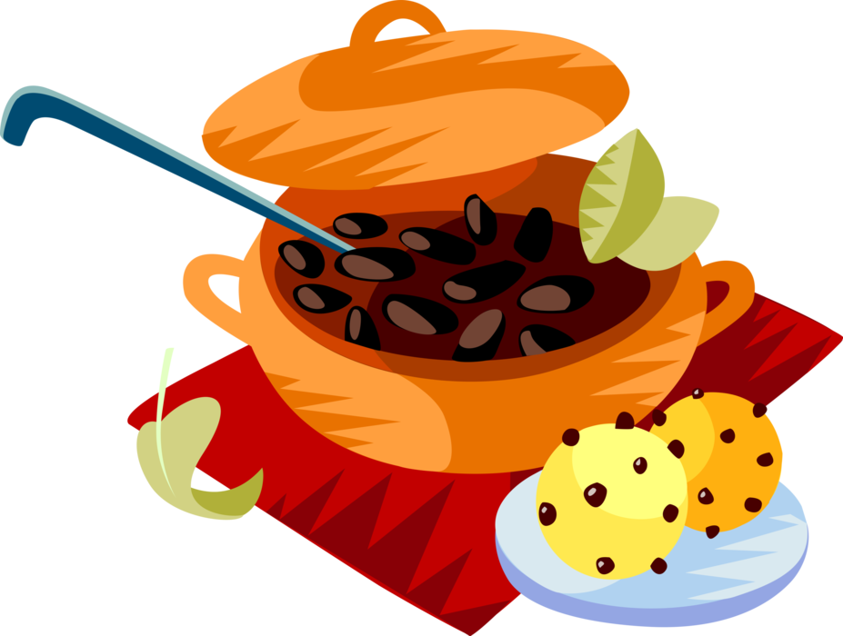 Vector Illustration Of Feijoada, Brazilian National Clipart - Large ...