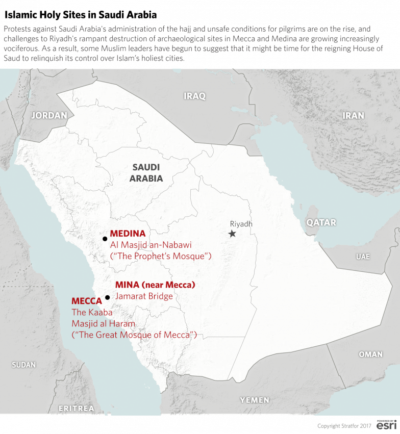 Islamic Holy Sites In Saudi Arabia - Holy Sites In Saudi Arabia Map ...