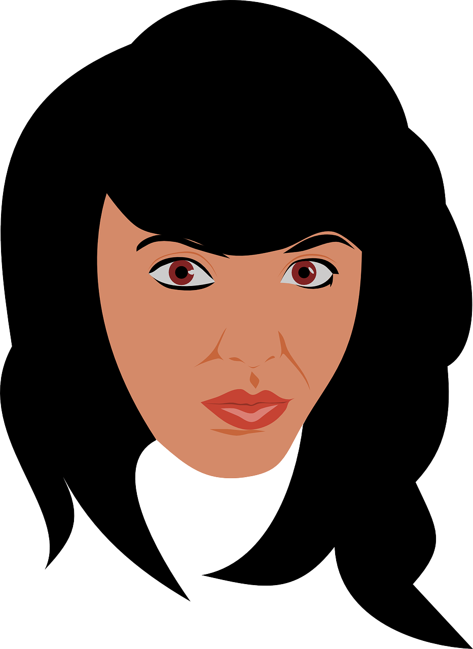 Beauty Brunette Face Girl Head Png Image - Una Cabeza De Mujer Clipart ...