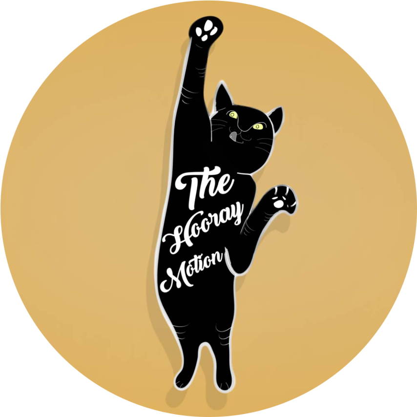 The Hooray Cat - Silhouette Clipart - Large Size Png Image - PikPng